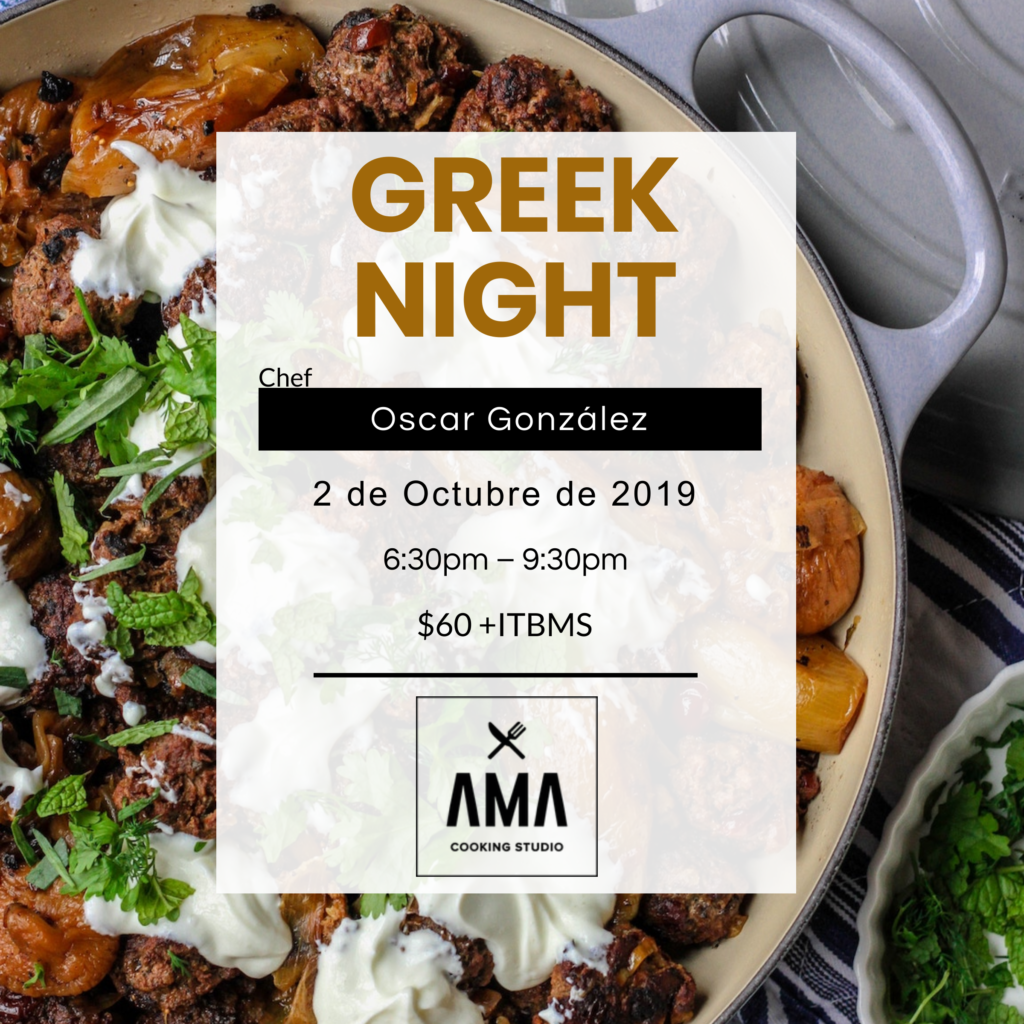 Greek Night - AMA Cooking Studio