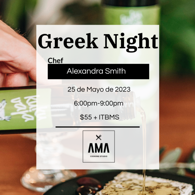 Greek Night - AMA Cooking Studio
