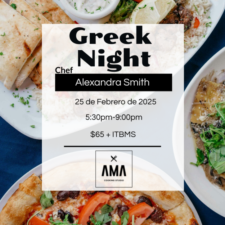 Greek Night - AMA Cooking Studio